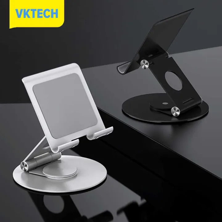 [Vktech] CNC Desktop Phone Stand 2 Layer Foldable Aluminum Alloy Tablet ...