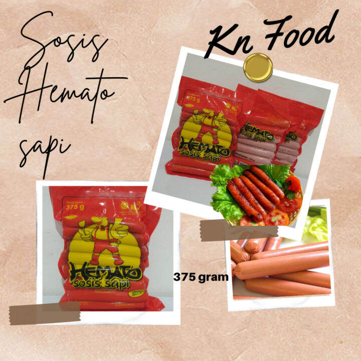 Sosis Sapi Hemato (375 gr) Isi 15 pcs /Sosis Sapi Hemato | Lazada Indonesia