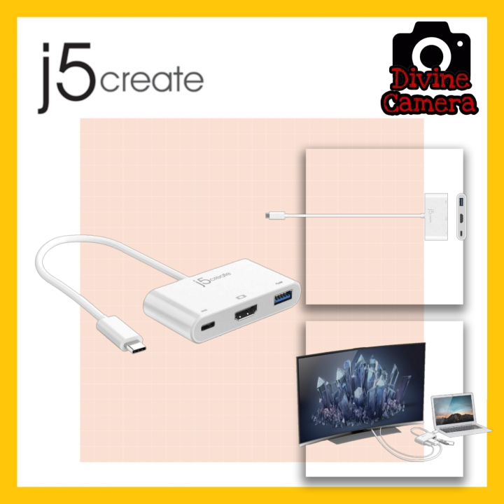 j5 create JCA379 USB™ Type-C to HDMI & USB 3.0 with Power Delivery | Lazada