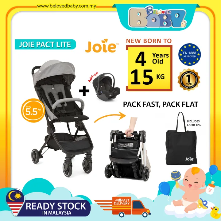 Joie Pact Lite Stroller - Grey Flannel | Lazada