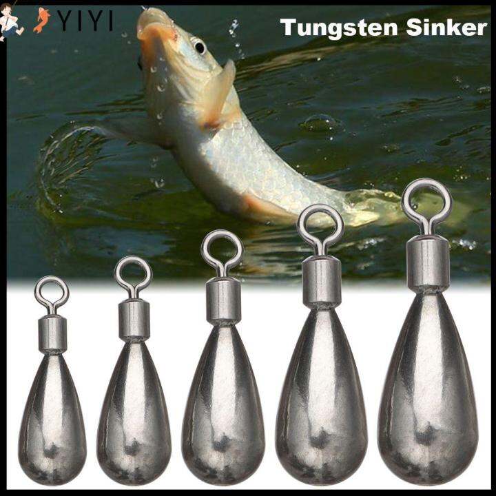 YIYI ใหม่ Quick Release Casting คุณภาพสูง Tear Drop Shot น้ำหนักตกปลาทังสเตน Fall Sinker Line ...