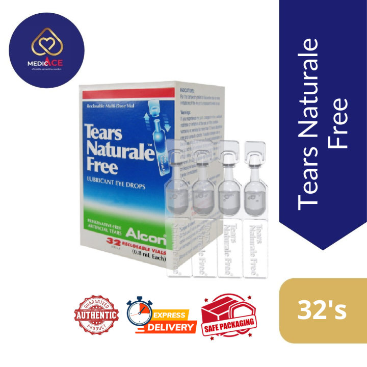 Tears Naturale Free Lubricant Eye Drops 0.8ml x 32's (Exp: 09/2024 ...