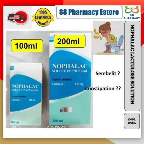 NOPHALAC LACTULOSE SOLUTION 100ML/200ML (Sembelit / constipation) | Lazada