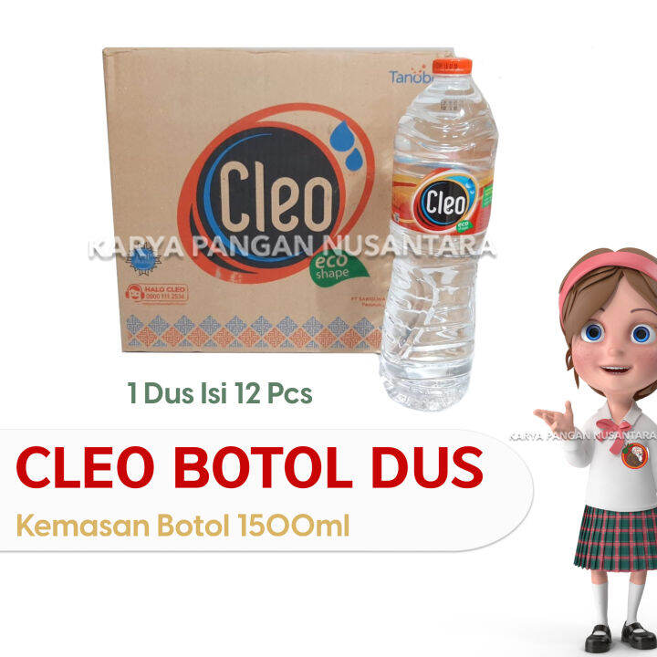 CLEO BOTOL BESAR AIR MINERAL CLEO BOTOL ECO SHAPE 1500 ML PER DUS ...