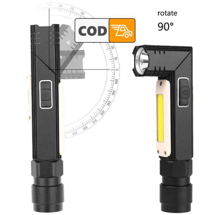 Senter LED 10000 Lumens Super Terang Rechargeable Isi Ulang dengan 2 ...