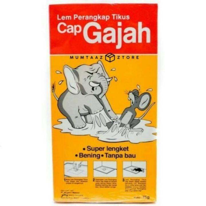 Papan Rat Trap Glue Cap Gajah / Lem Tikus Cap Gajah / Lem Tikus / Super ...