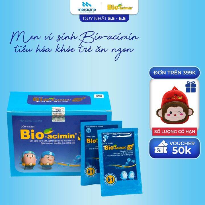 Cốm vi sinh Bio acimin Gold hỗ trợ trẻ ăn ngon tự nhiên bổ sung vi chất ...