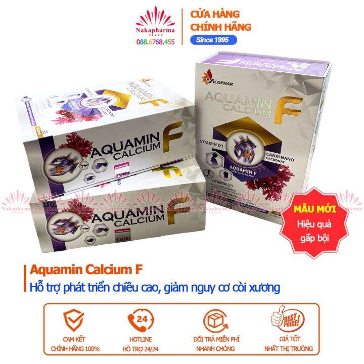 Calcium Aquamin F – Bổ sung canxi, vitamin D, giúp xương răng chắc khỏe, phát triển chiều cao ...