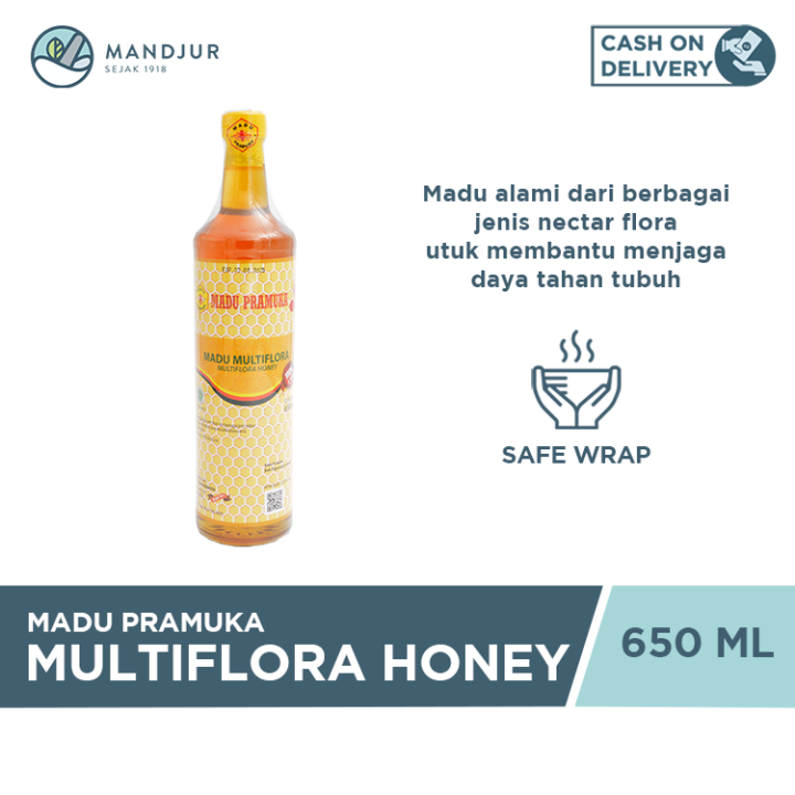 Madu Pramuka Multiflora 650 mL - Madu Alami dari berbagai Nectar Flora ...