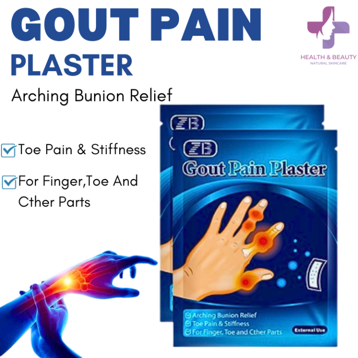 Gout Pain Plaster Bunion Relief Toe Pain & Stiffness For Finger Toe and ...