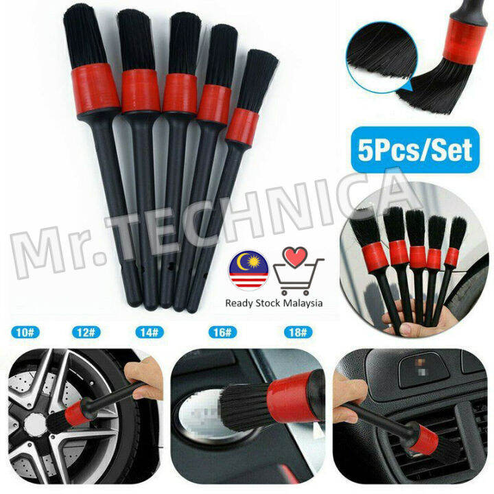 5PCS Car Detailing Brush Detail Brush Multi-Purpose Brushes Car Care ...
