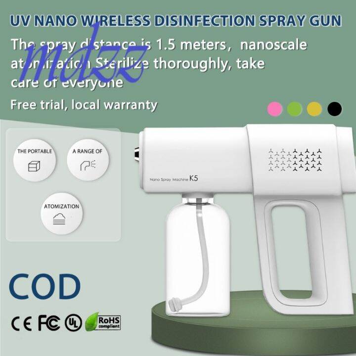Nano Atomization K5 Wireless Nano Atomizer Disinfection spray Gun Sanitizer machine USB Charging ...