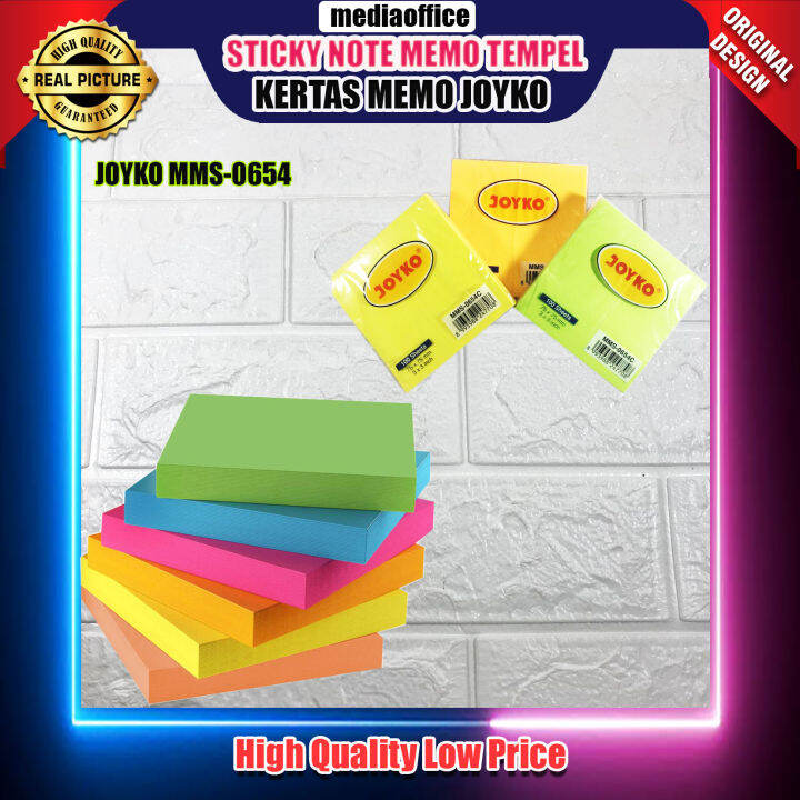 MEMO Sticky Note Kertas/ Kertas memo Tempel JOYKO MMS-0654 | Lazada ...