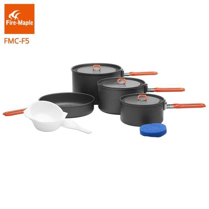 Fire Maple Feast 5 Picnic Cookware Set Outdoor Camping Cooking Set With ...