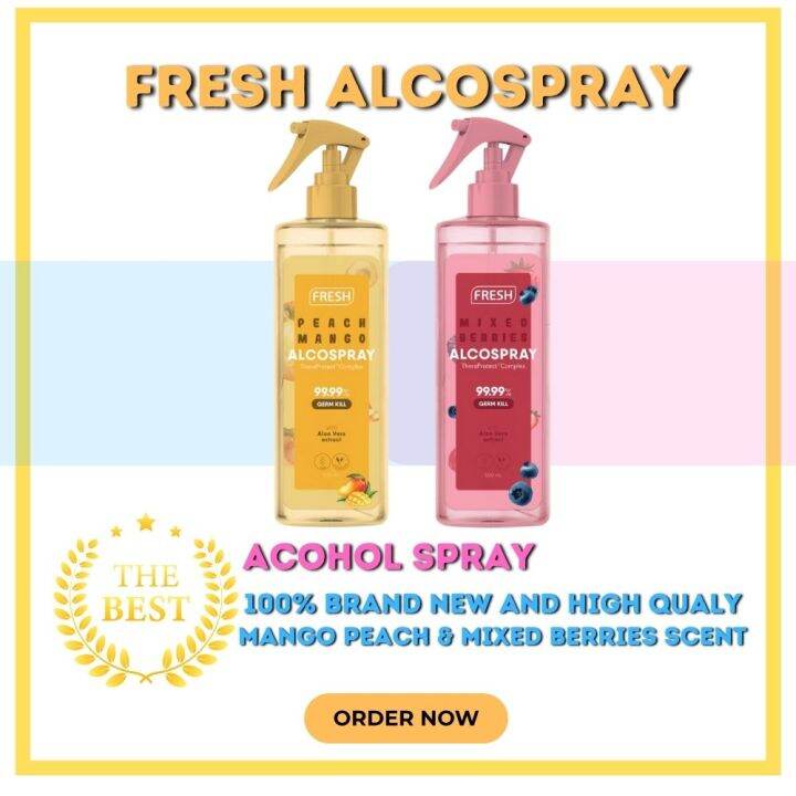 FRESH ALCOSPRAY MIXED BERRIES / PEACH MANGO | Lazada PH