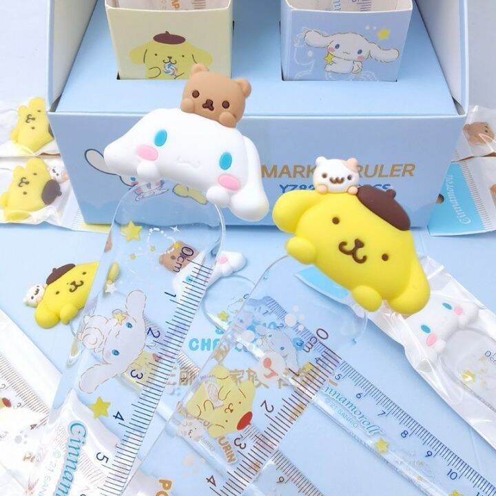 Ruler Sanrio Ruler Kawaii HelloKitty Mymelody Cinnamorroll Korean ...