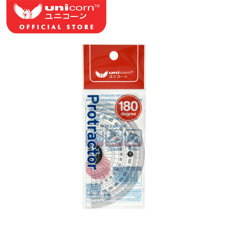 Unicorn Stationery 180° Degree Protractor Ruler UPR-180 | Lazada
