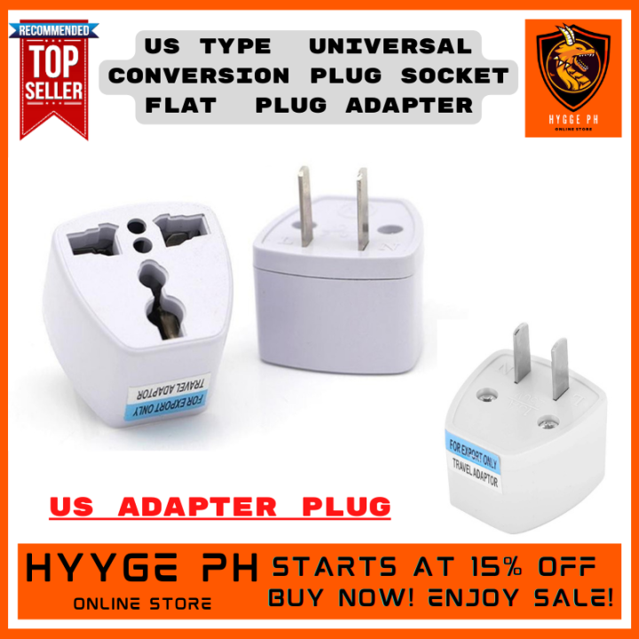 Universal Conversion Plug Socket Flat Blade Plug Adapter US Type Plug ...