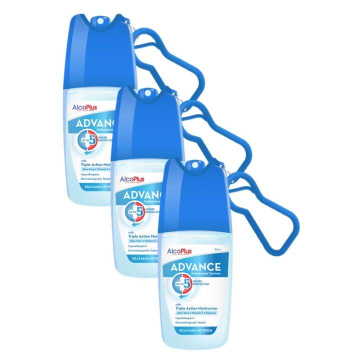 AlcoPlus Advance Antibacterial Sanitizer with Triple Action Moisturizer ...