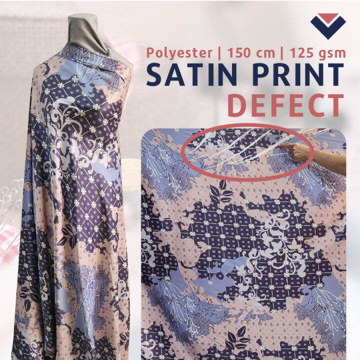 [ECER 0,5 M] DEFECT Kain Bahan Satin Silk Velvet Lebar 150 cm Premium ...