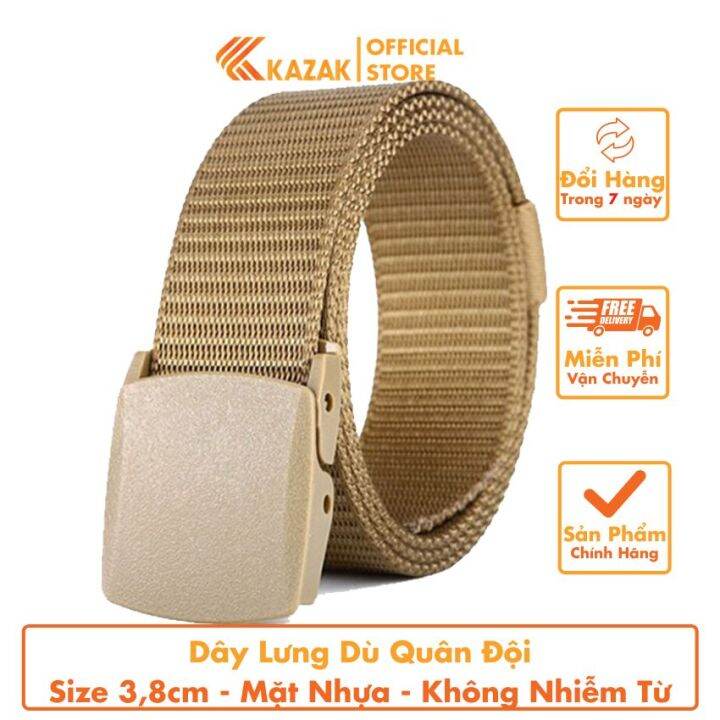 Thắt Lưng Vải Dù Quân Đội Bản Mặt Nhựa Không Nhiễm Từ K02 KT 3 ...