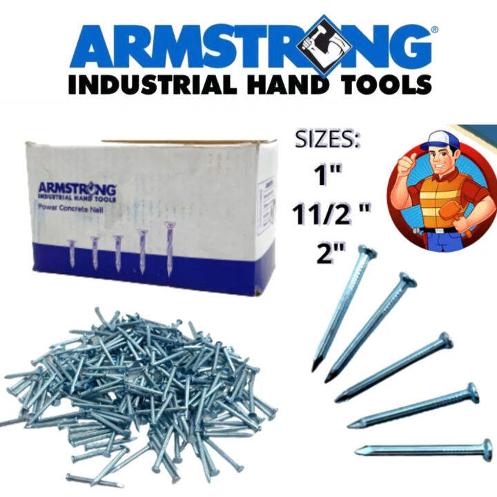 POWER CONCRETE NAIL 1 kg 1", 1 1/2", 2".Per Kilo/(Concrete Nail Special ...