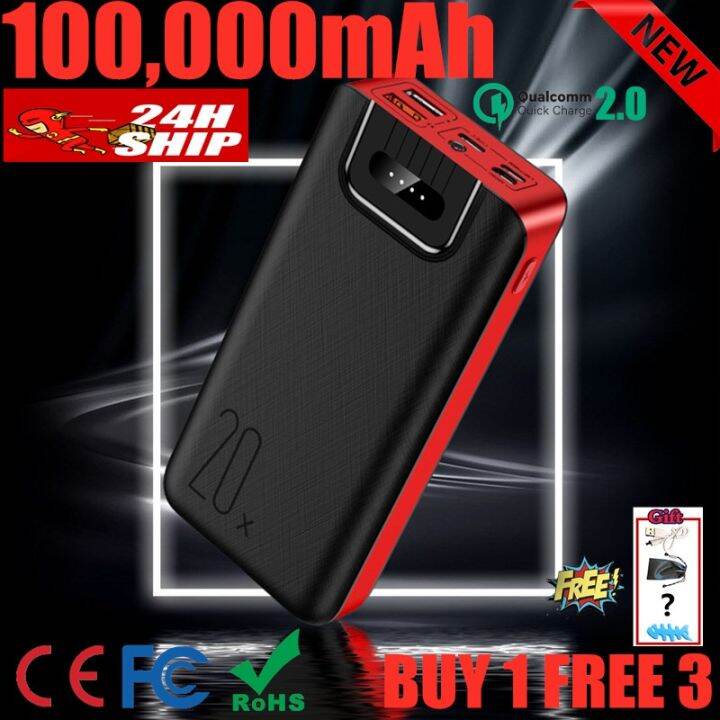 100000mAh Fast charging Powerbank Original Power Bank High Capacity ...