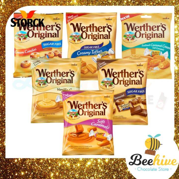 Storck Werthers Original Classic Cream Chewy Toffee Sugar Free Candy ...