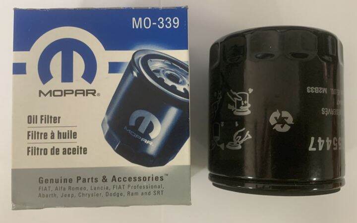 Mopar oil Filter for Jeep Compass 2.4L / Dodge Durango & Charger 5.7L ...