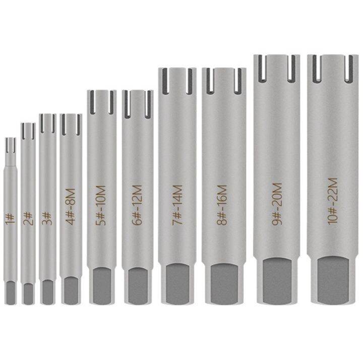 10 Pieces of Tap Extractors Damaged Tap Extractor Combination Tool Set ...