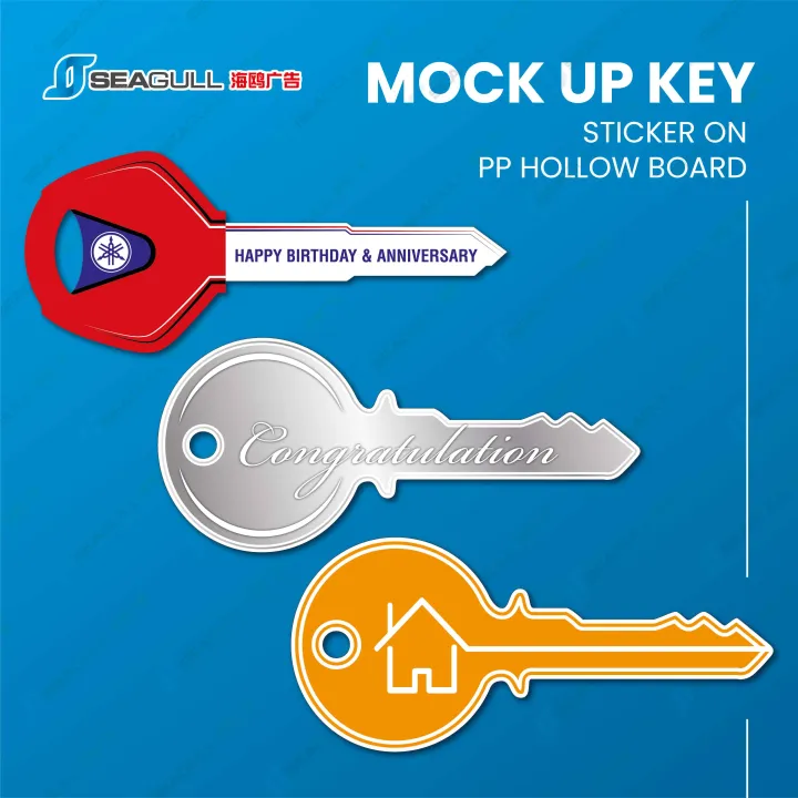 Mock Up Key Replika Kunci Sign Sticker Signage Awards Anugerah Majlis ...