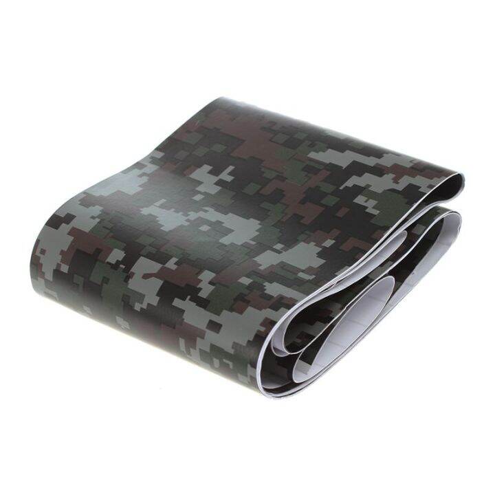 1 roll Camo Car Sticker Carbon Fiber Motorcycle PVC Vinyl Army Sticker ...