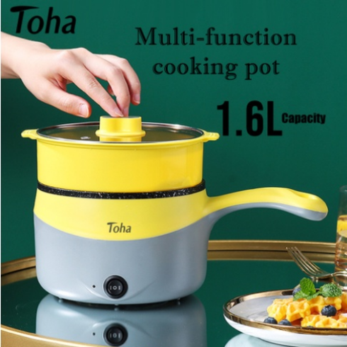 Toha Multifunction Electric Cooking Pot Toha 1.6L Non-Stick ...