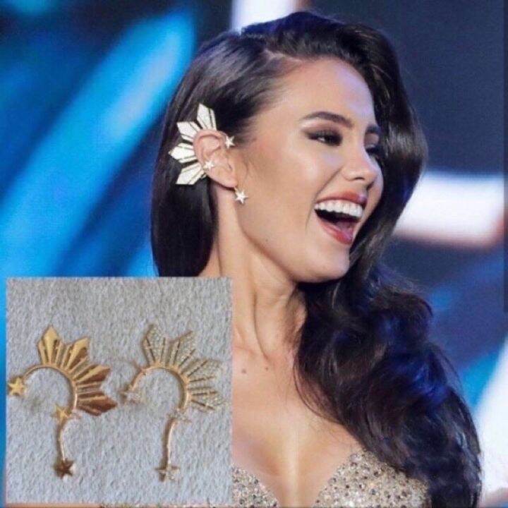 Miss Chic Catriona Gray Miss Universe Shine Stone Ear Cuff Inspired ...