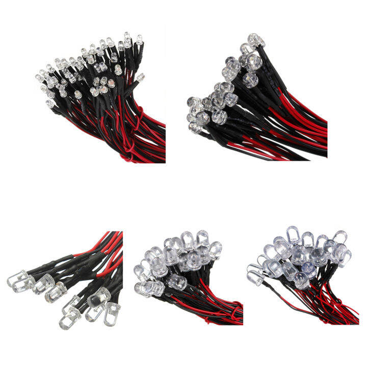 10 pcs 12V 20cm LED Pre wired 3mm red | Lazada PH