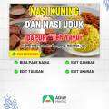 Cetak Spanduk Banner Makanan Nasi Kuning Ukuran 120x80 CM Bisa Kustom ...