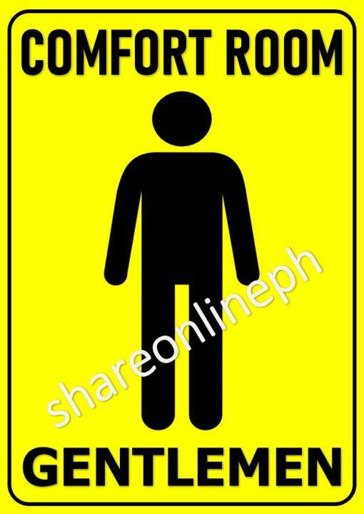 Men Laminated Signage Sign Boards Signages Gentlemen lalaki | Lazada PH