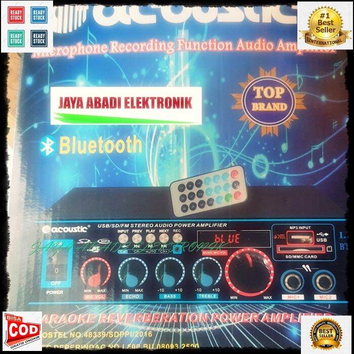 ORIGINAL POWER AMPLI BLUETOOTH ACOUSTIC MIXER MIXING KARAOKE BLUETOT ...