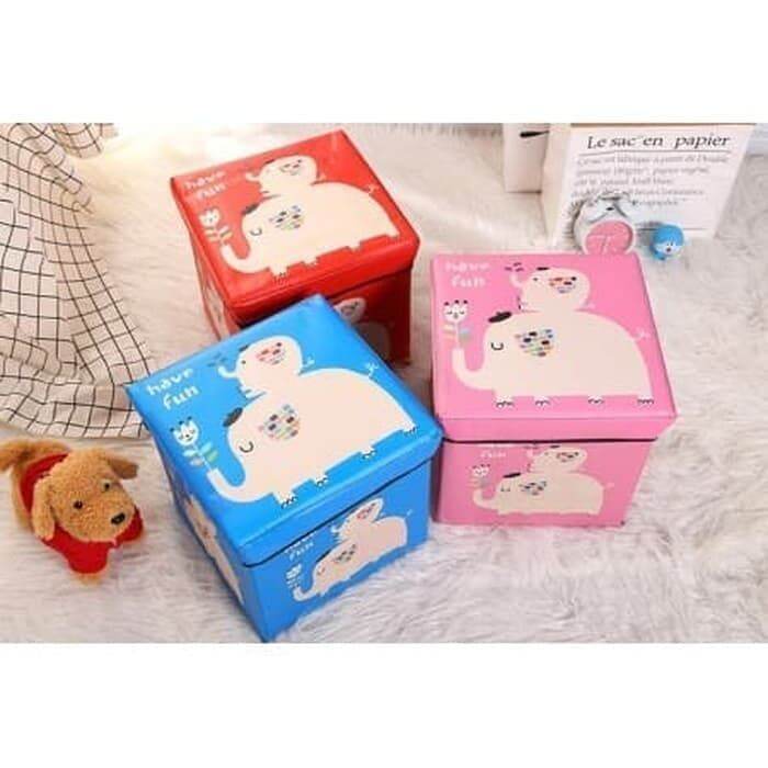 Animal Storage Box - Bangku Anak - Tempat Penyimpanan Mainan | Lazada ...