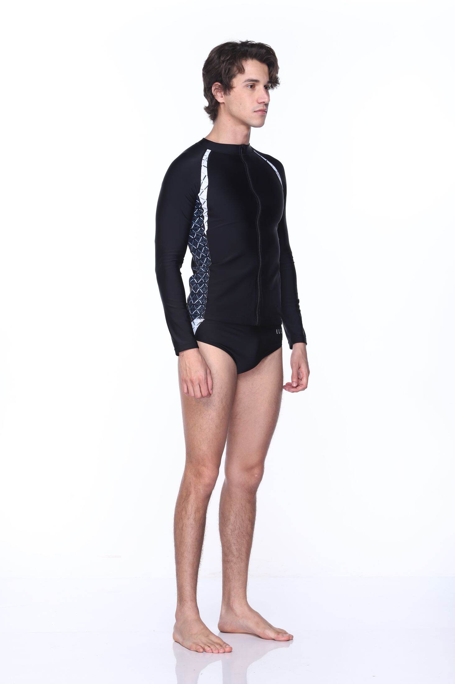 ELLE SWIMWEAR I เสื้อว่ายน้ำแขนยาว มีซิป I สีขาว I L0H1BPP15001 ...