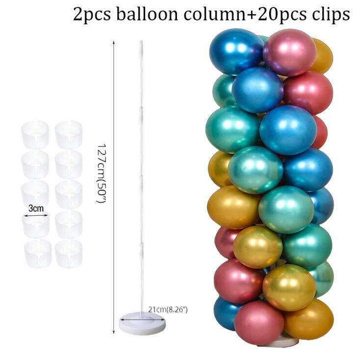 Balloon Column Holder Kit Table Balloon Stand Tower Balloons Pillar ...
