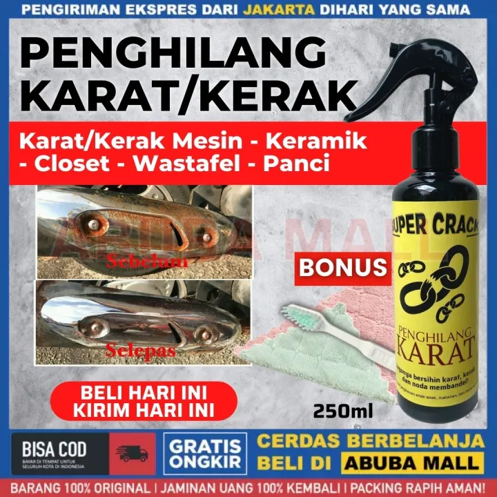 PENGHILANG KARAT PADA BESI CAIRAN PEMBERSIH KARAT PENGHILANG KERAK MESIN MOTOR MOBIL NODA ...