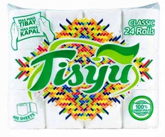 Tisyu Bathroom Tissue Classic 400 Sheets 2 Ply 24 Rolls | Lazada PH