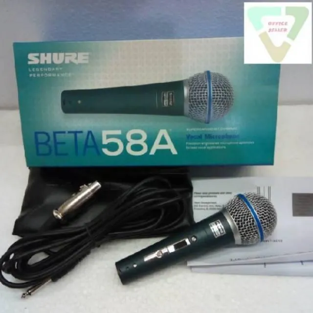SHURE Microphone beta 58A Mic shure beta 58A | Lazada Indonesia