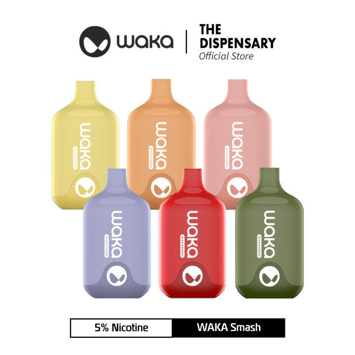 THE DISPENSARY | WAKA SMASH 6000puffs Disposable Vape Device 6.5mL [5% ...