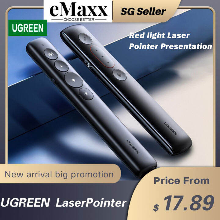 Ugreen USB Wireless Presenter Red Laser Pointer PPT Remote Control ...