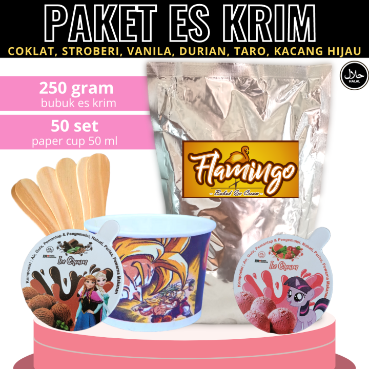 PAKET BUBUK ES KRIM - TEPUNG ICE CREAM PREMIX - POWDER MIX ICE CREAM ...