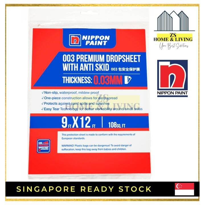 NIPPON DROP CLOTH 9FT X 12 FT for Renovation/ Painting | Lazada Singapore