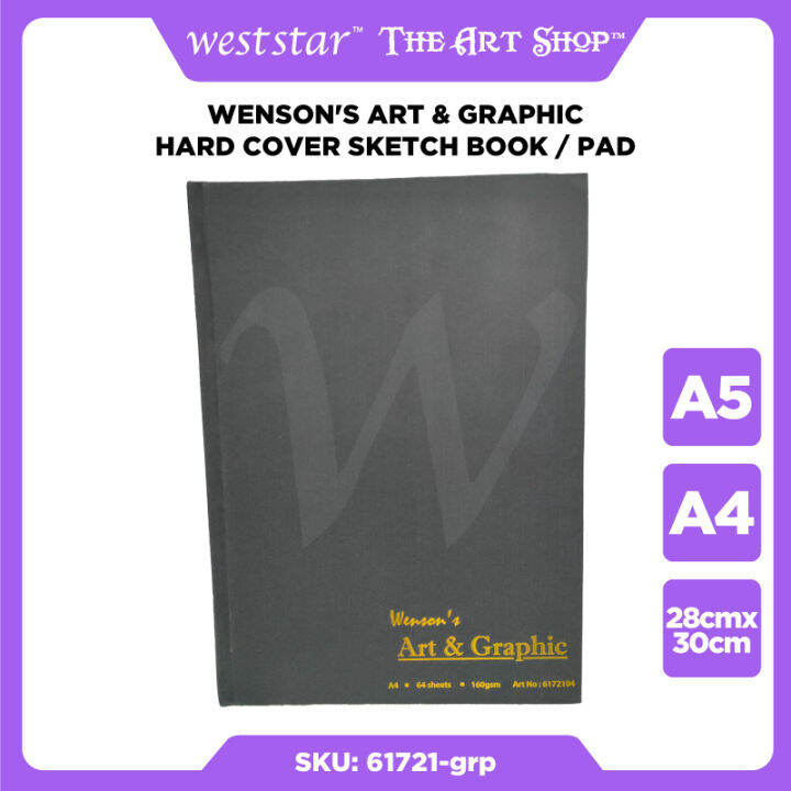 Wenson's Art & Graphic Hard Cover Sketch Book , Sketch Pad [Weststar ...