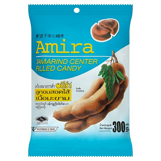 Amira Tamarind Center Filled Candy 300g Approximately 100pieces